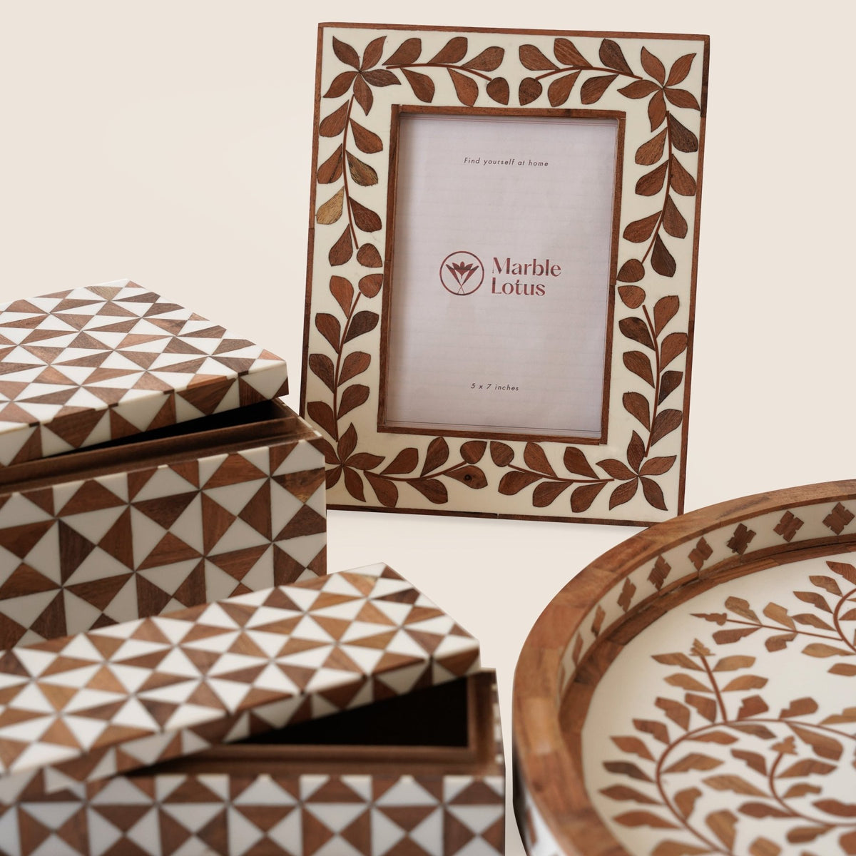 Inlay Products, Inlay Frame, Tray & Box Collection | Marble Lotus