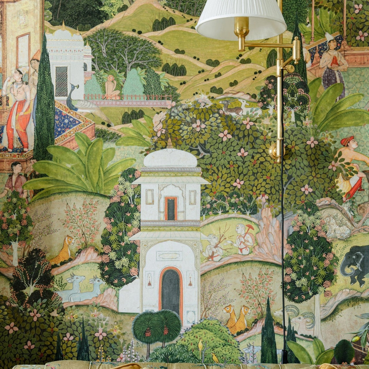 Exotic Indian Wallpaper for Your Interiors | Marble Lotus