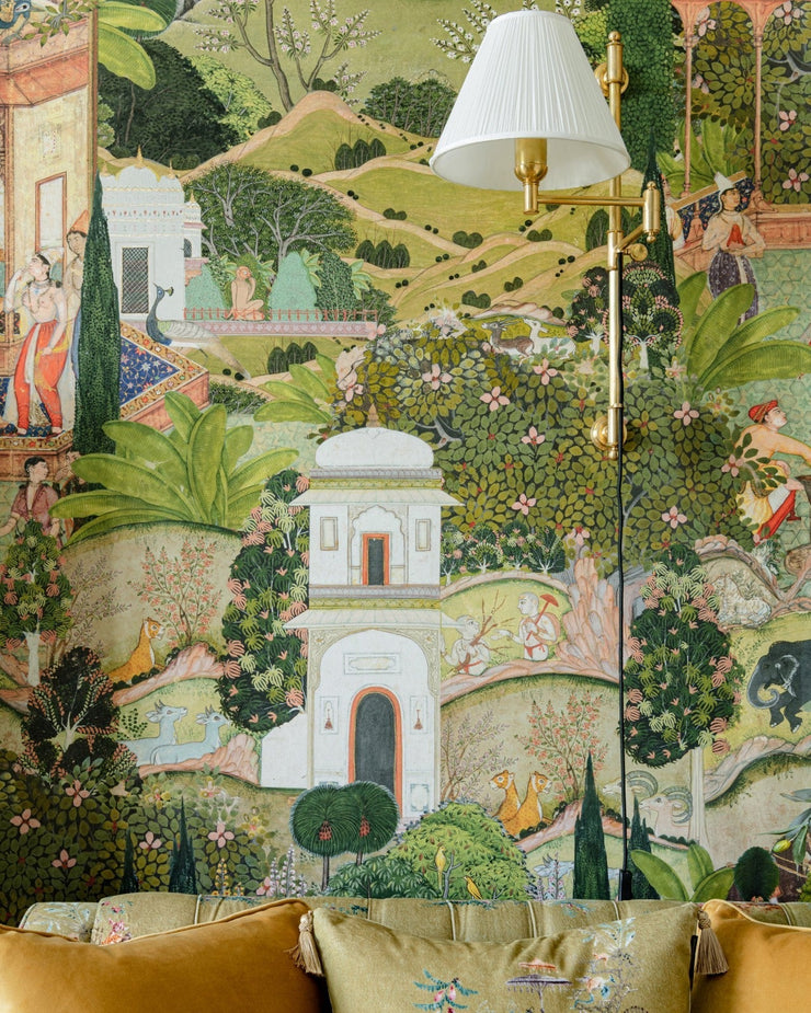 Exotic Indian Wallpaper for Your Interiors | Marble Lotus