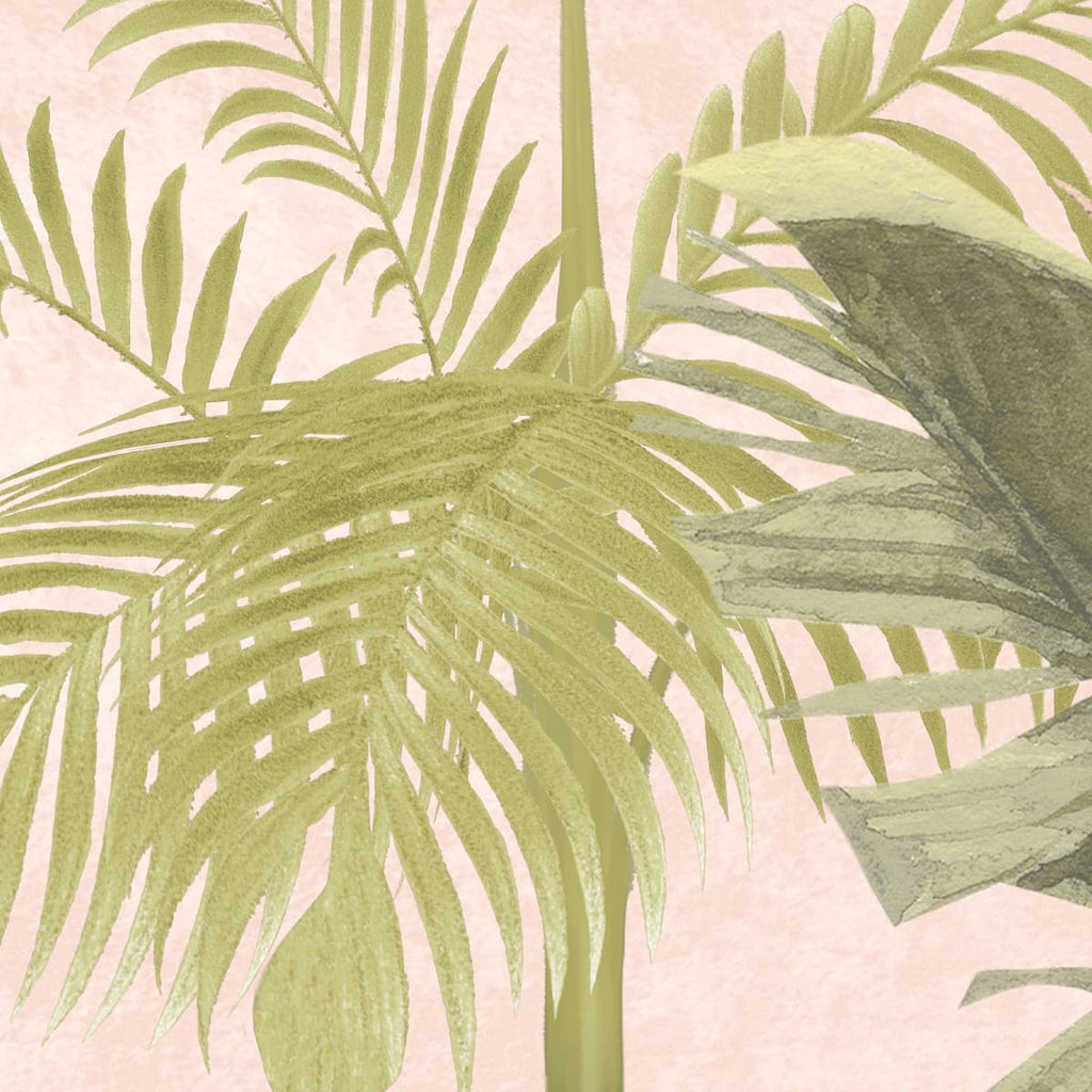 Shop Jungle Village Pink Nature Theme Wallpaper | Marble Lotus