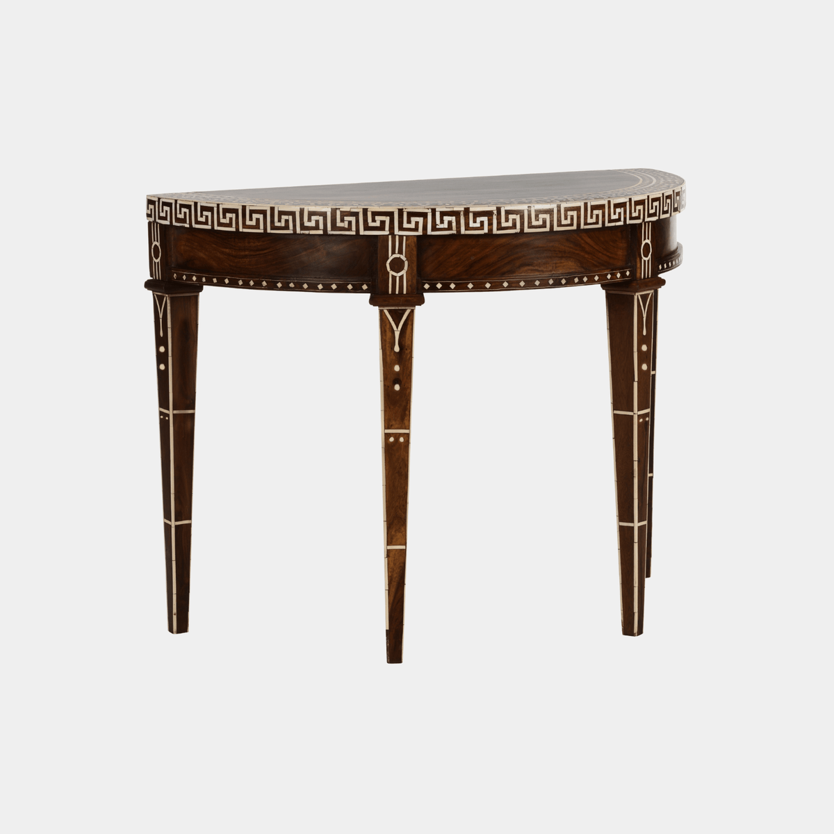 Aryana Demilune Console Table - Inlay Furniture by Marble Lotus