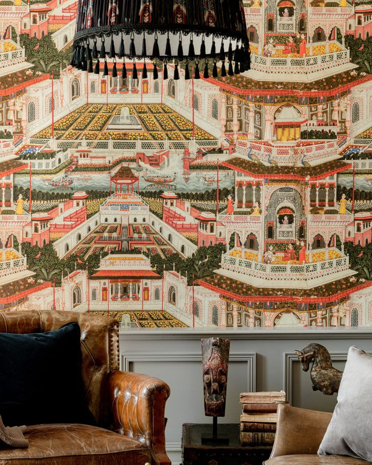 Exotic Indian Wallpaper for Your Interiors | Marble Lotus